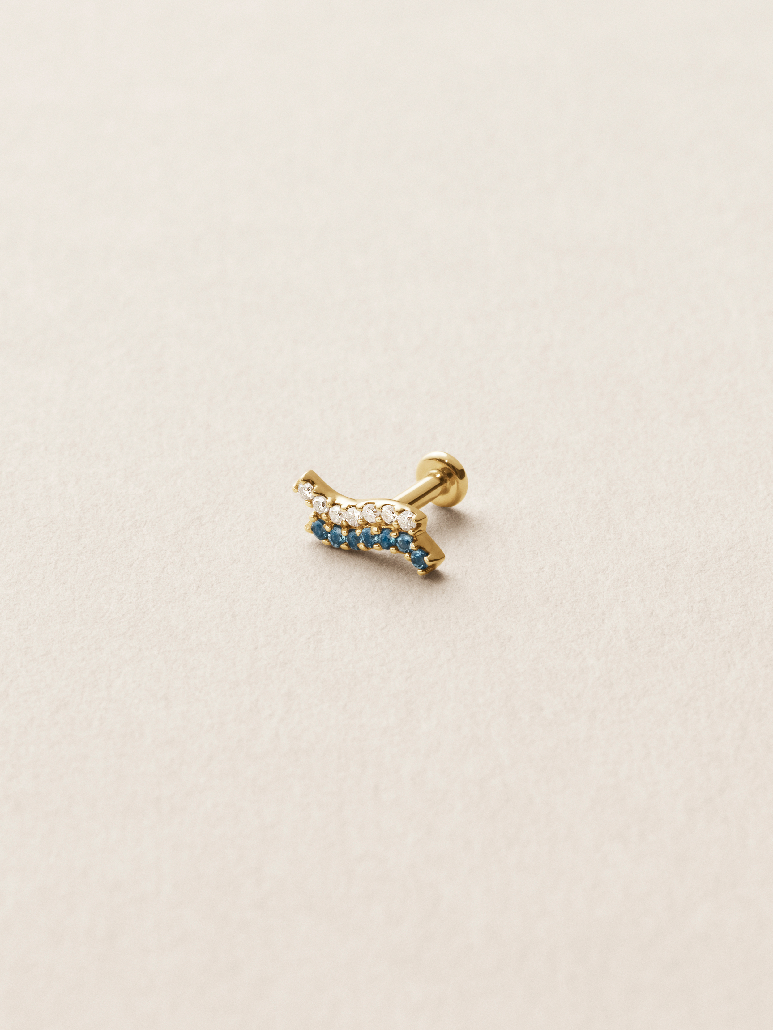 Double Wave Piercing Øreddob | Maria Black