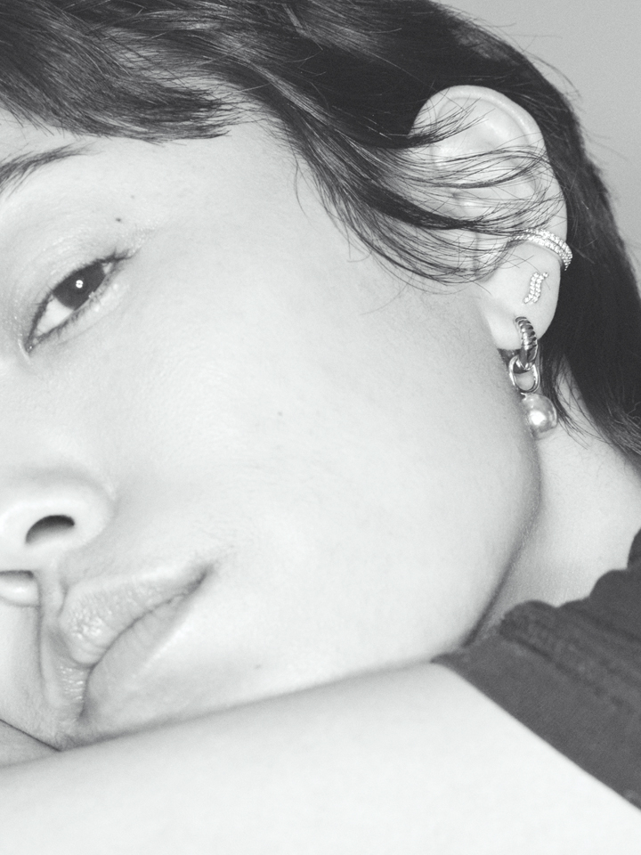 Double Wave Piercing Stud | Maria Black