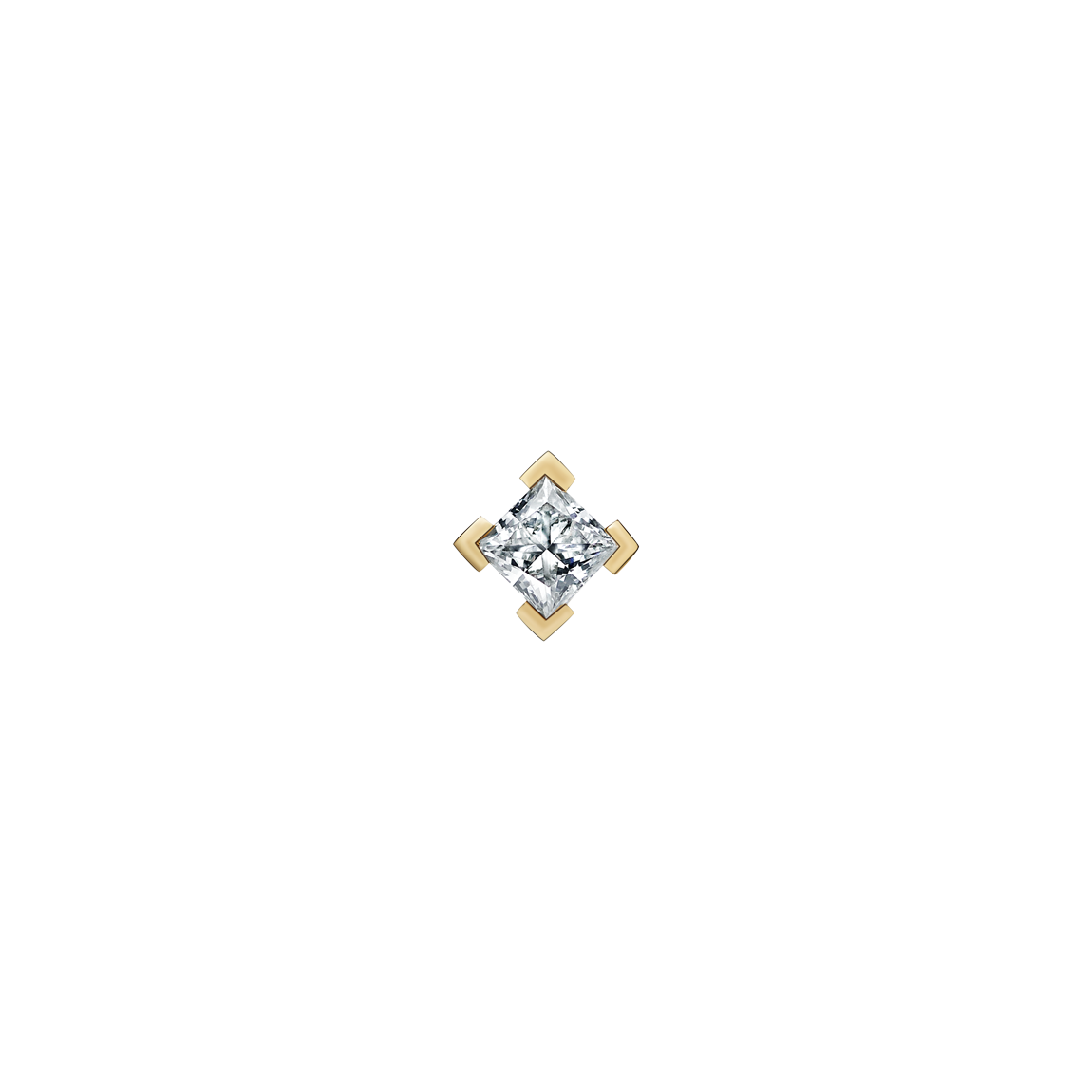 Modular Square Stud YG14K | Maria Black